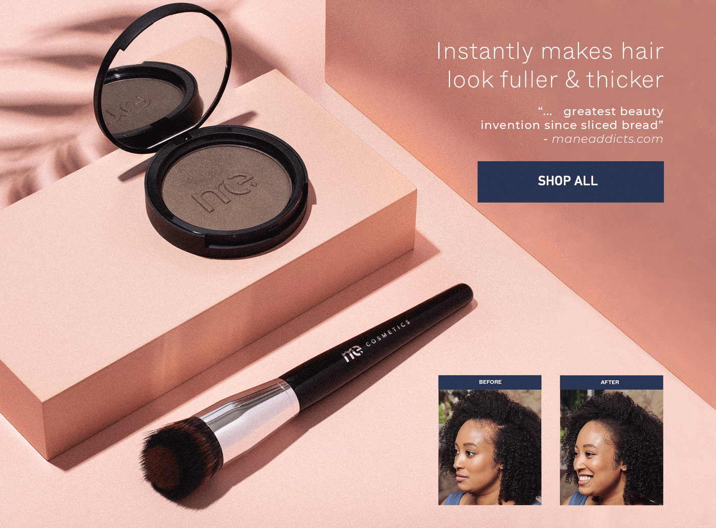 Conceal hair loss & thinning, cover greys, and fill in eyebrows